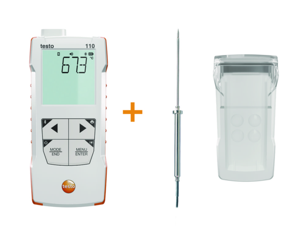 Thermometer Testo 110 food set, met RVS voeler voor levensmiddelen ...
